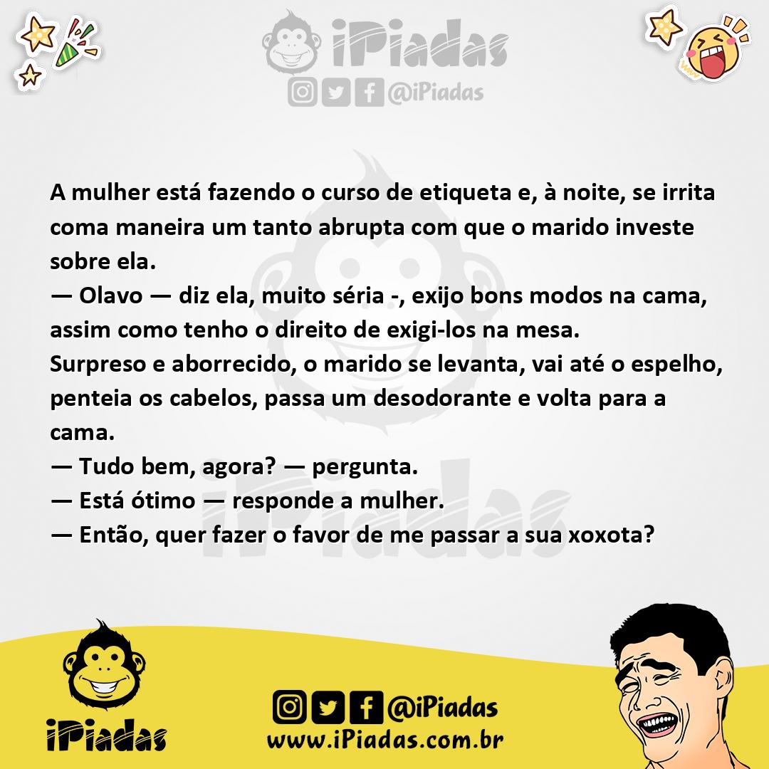 Bons Modos - Piadas Engraçadas