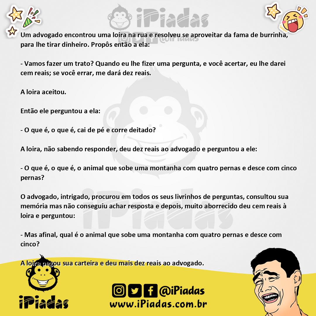 Loira e o Advogado - Piadas Engraçadas