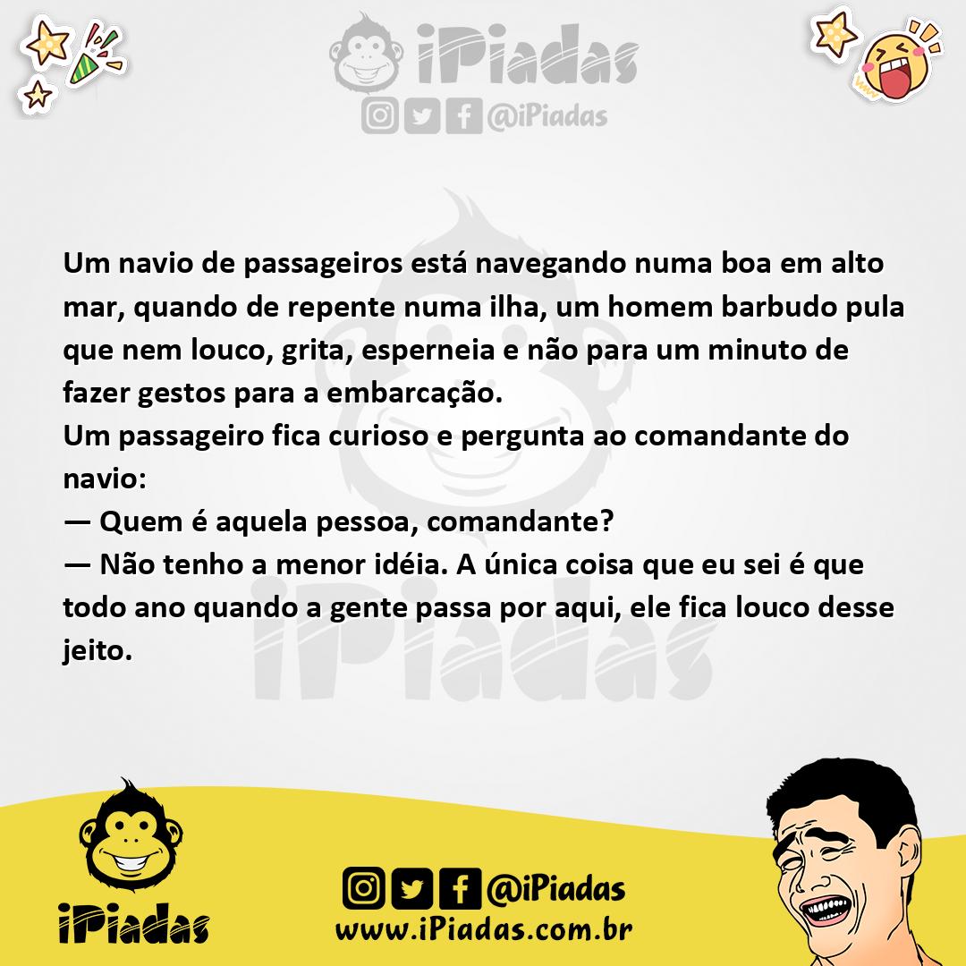 Pulando na Ilha - Piadas Engraçadas